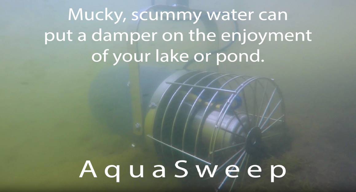Order Now! AquaSweep Max Muck Mover for Large Ponds | Scott Aerator